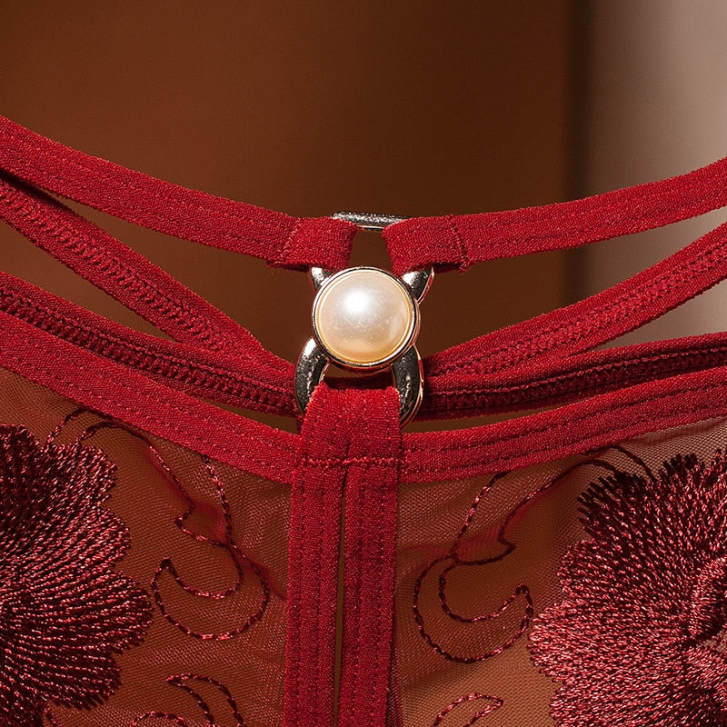 Micro string ficelle ouvert fendu en dentelle transparent Fuego – GUAPPAA